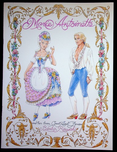 Marie Antoinette Count Axel Fersen Color Paper Doll Book Barb Rausch | eBay