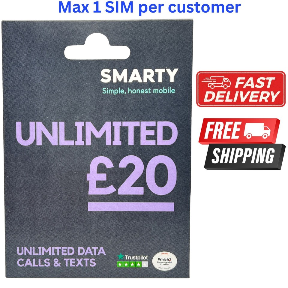 NEW Smarty sim card, Pay & Go - 4G, 5G Smart Phones and Tablets | eBay UK