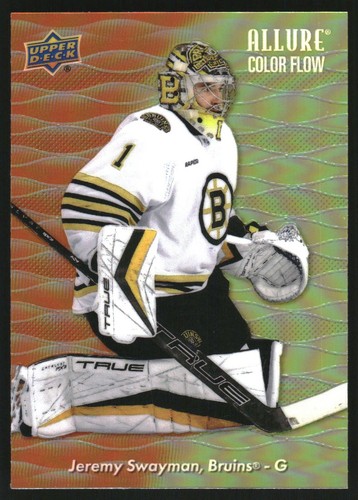 2023-24 Upper Deck Allure Color Flow Orange Yellow #CF31 Jeremy Swayman ...