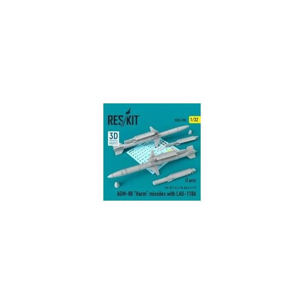 “HARM” Plastic Model 1 32 AGM-88 Anti-Radar Missile w LAU-118A Launcher ...