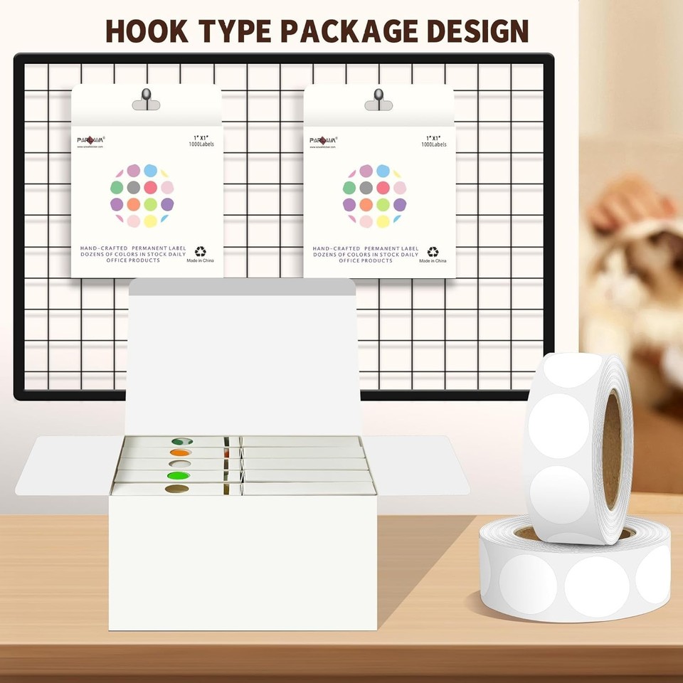 Color-Code Dot Stickers, 10 Rolls - 1 Inch Round Labels | eBay