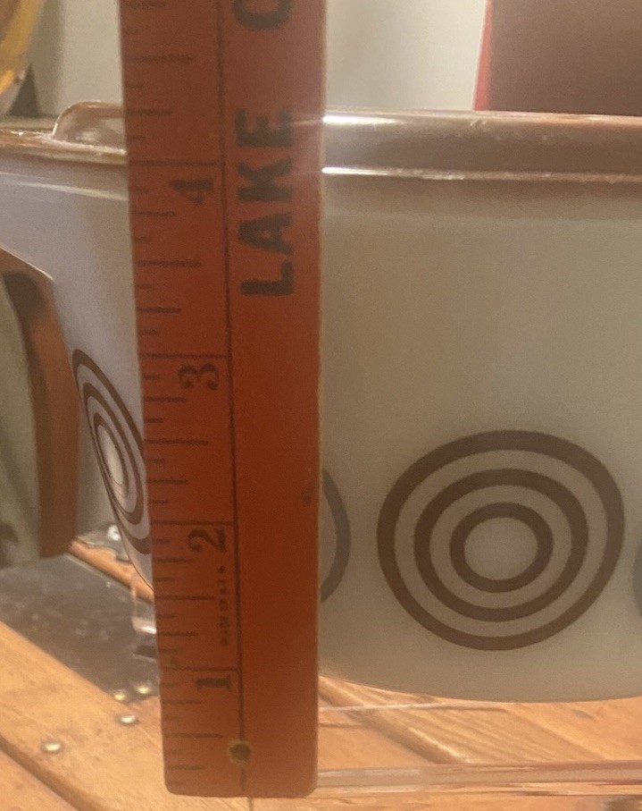 Pyrex Salton Promotional Cosmopolitan BullsEye Casserole Dish/Lid Only ...