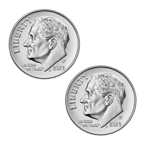2023 P D S Roosevelt Dime 3 Coin Set BU P & D and S Deep Cameo Proof | eBay