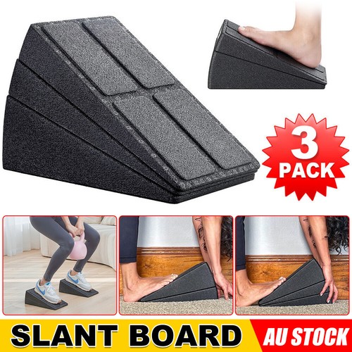 3Pc Wedge Stretch Slant Squat Board Slanting Yoga Block Exercise Gym ...