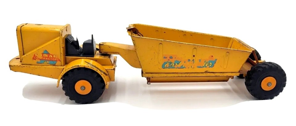 Vintage Marx Lumar Earth Hauler Pressed Steel Loader Truck Vehicle Toy ...