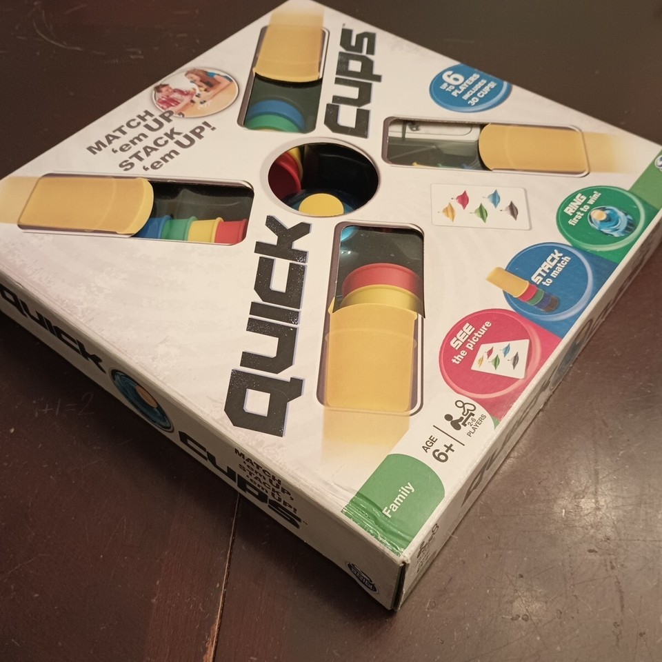 Spin Master Quick Cups Family Game Matching & Stacking Fun Complete ...