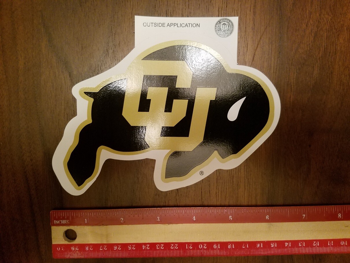 CU Sticker University of Colorado Boulder Buffalo Buffs Tablet Laptop ...