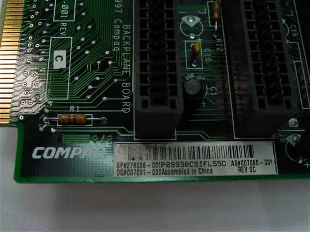 Compaq 278006-001 Backplane Board Deskpro 2000 with 16-Bit ISA and PCI ...