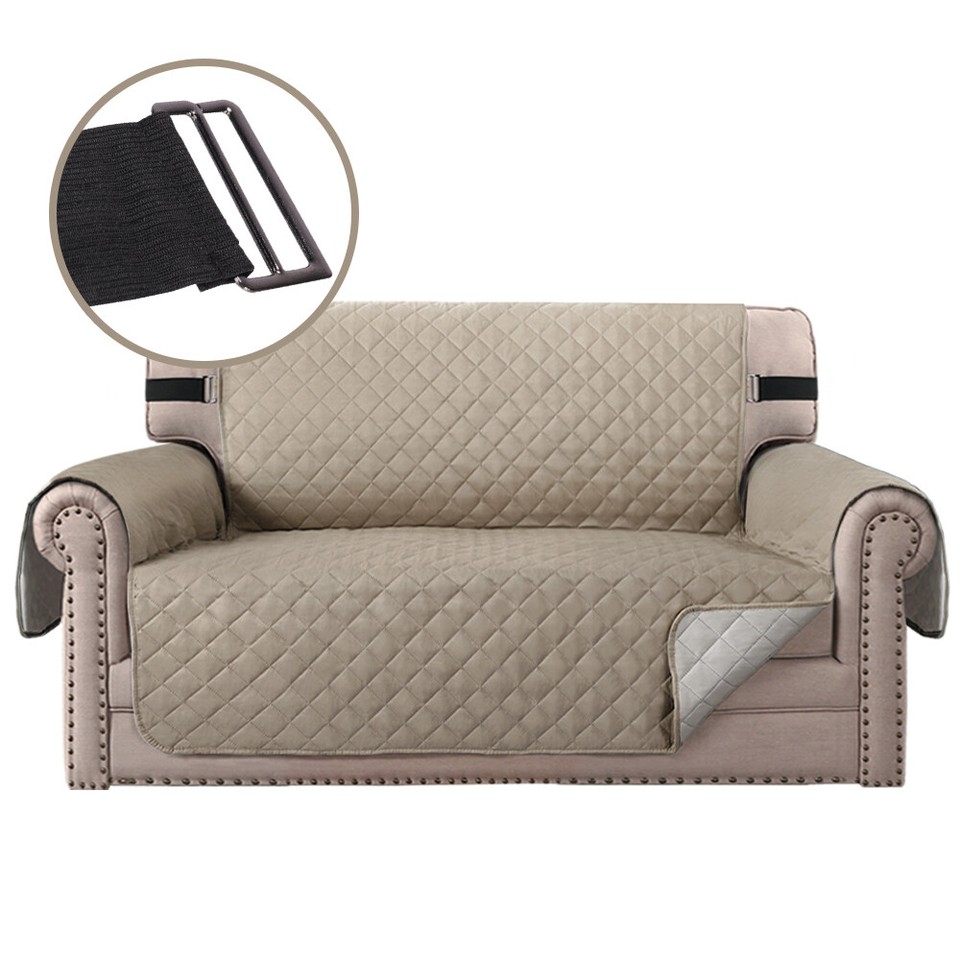 Quilted Sofa Cover Waterproof Furniture Pet Protector Throw Sofa Slip ...