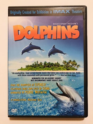Dolphins Imax Fil DVD Narrated by Pierce Brosnan Music by Sting ...