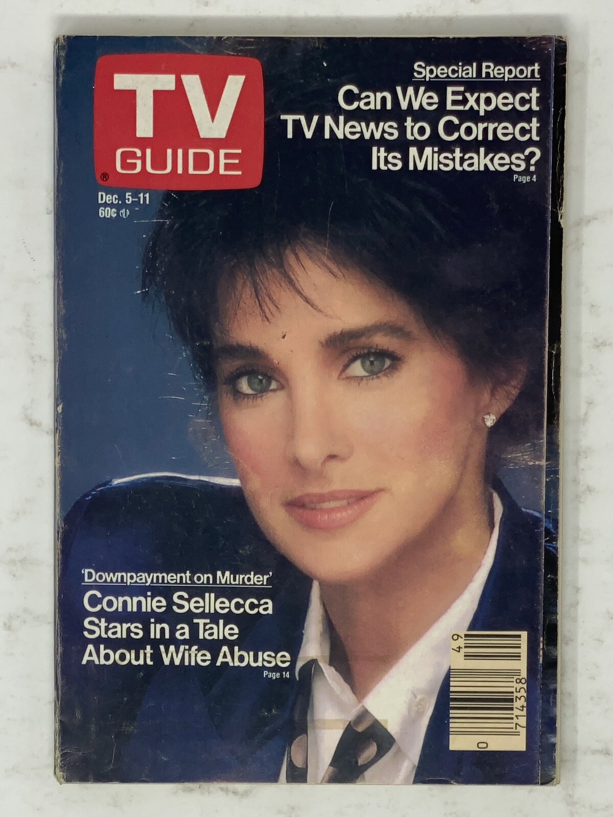 TV Guide December 5, 1987 Connie Sellecca Washington-Baltimore ed. | eBay