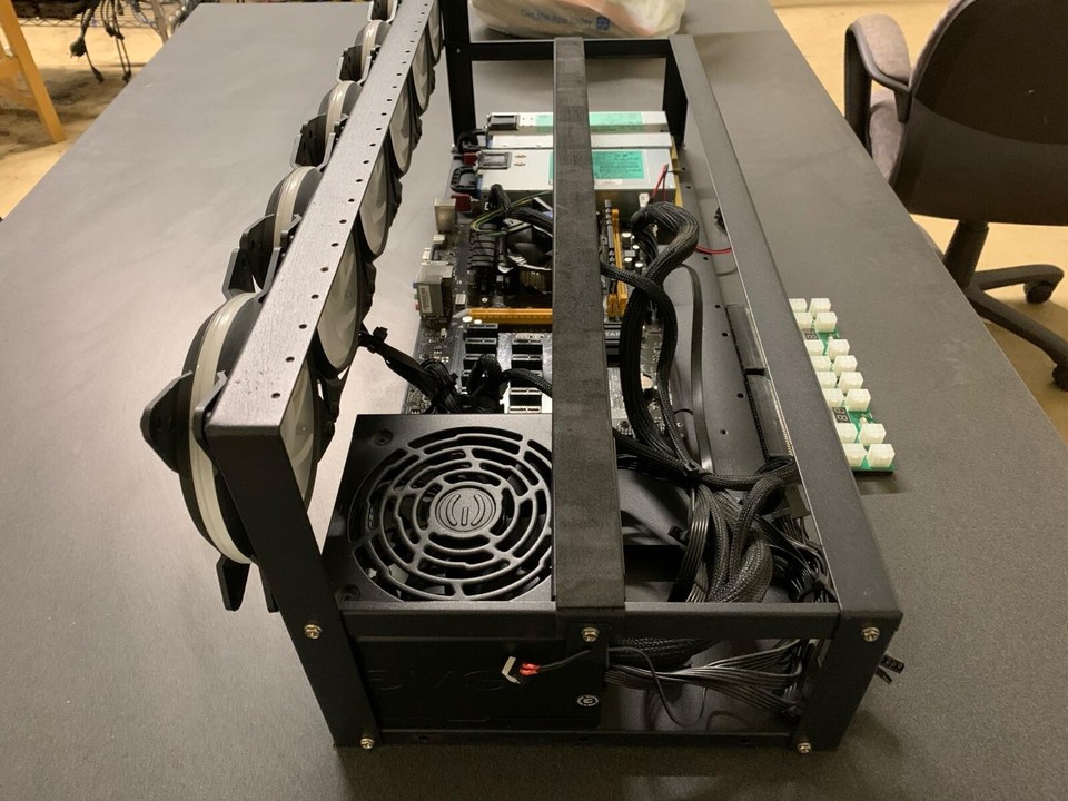 Crypto Mining rig, 12 GPU slot, TB 360-BTC Pro, Complete Set (NO GPUs ...