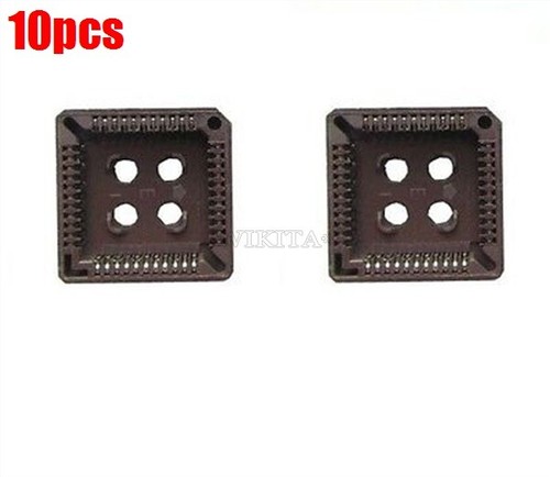 10Pcs 44-Pin Socket Adapter PLCC44 PLCC-44 Dip Plcc Converter Through ...