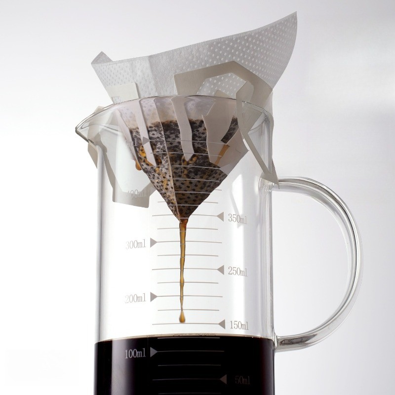 100pcs Coffee Filter Dripper Pot Replacement Non-woven Fabric Cone Cafe ...