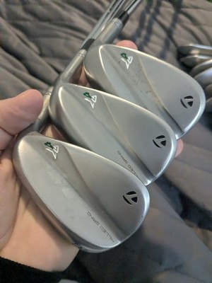Right TaylorMade Milled Grind 4 raw chrome wedge set.50,54,58.mg4 ...
