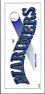 1987 Seattle Mariners Baseball MLB Media GUIDE | eBay