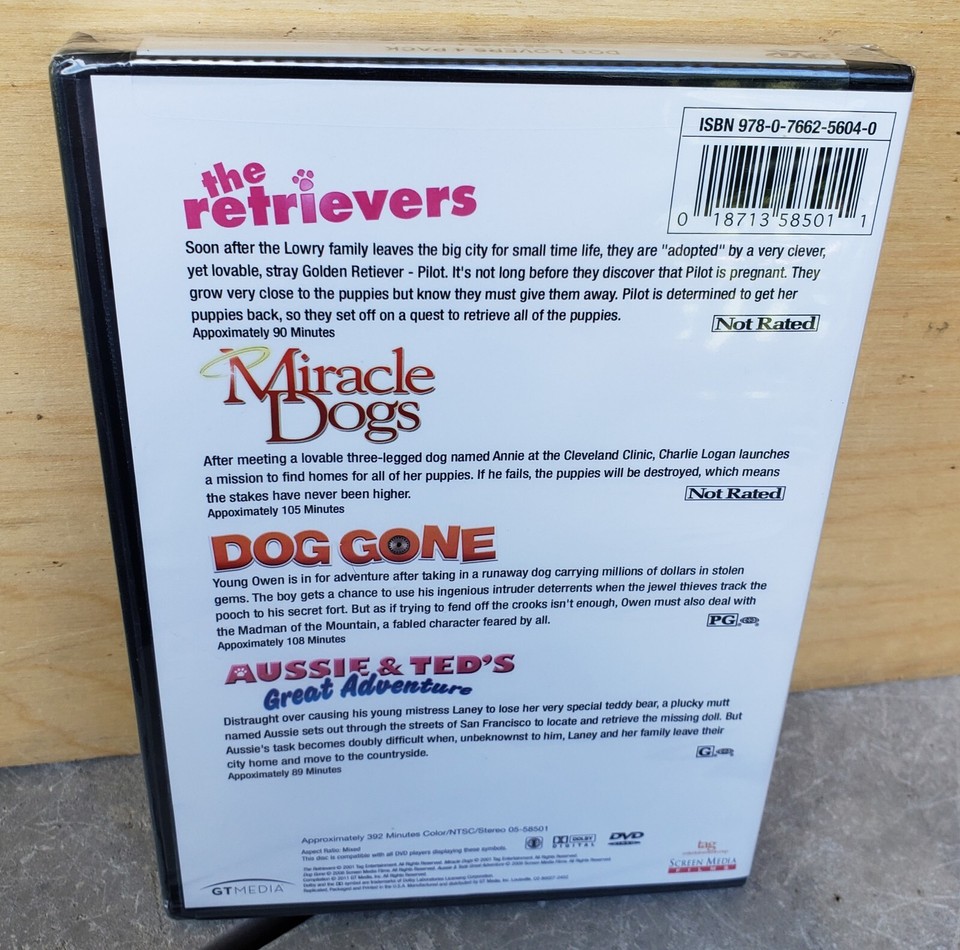 Retrievers / Miracle Dogs / Dog Gone / Aussie & Ted's Great Adventure ...