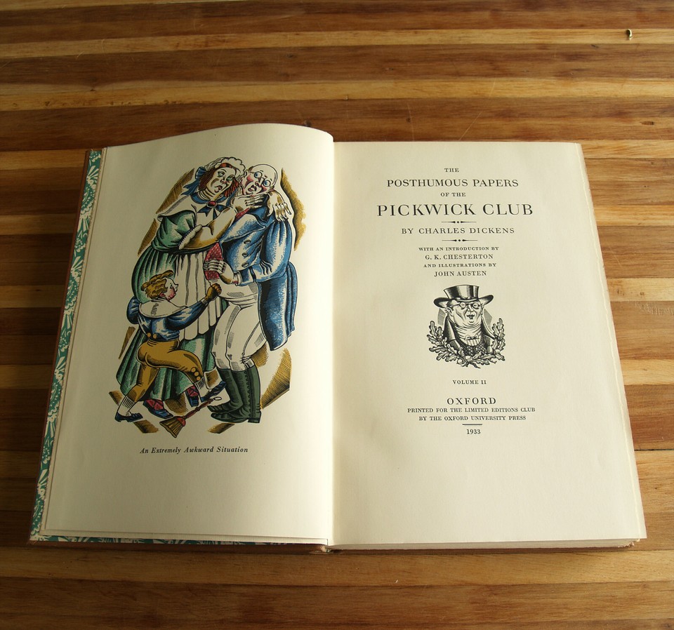 The Pickwick Papers - signed, numbered copy from The Limited Editions ...