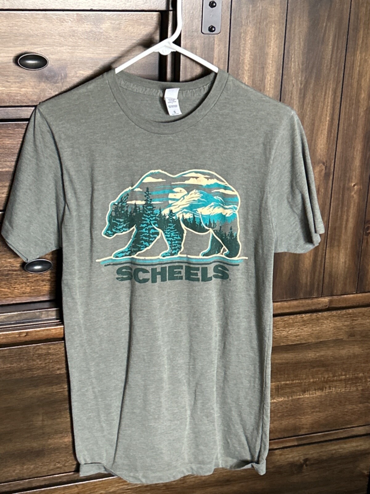 Tultex Premium 541 Scheels Bear T-shirt With Mountain… - Gem