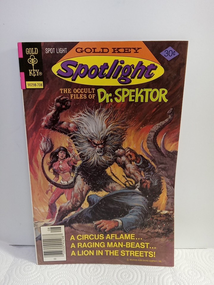 Vintage Gold Key Spotlight Comic~ The Occult Files of Dr Spektor~ # 8 ...