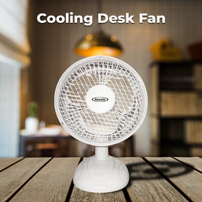 6" Cooling Desk Fan 2 Speed Cool Home office Oscillating Pedestal ...