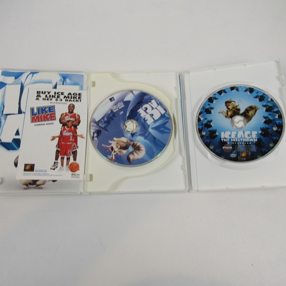 Ice Age + Ica Age 2 the Meltdown DVD's 24543046646 | eBay