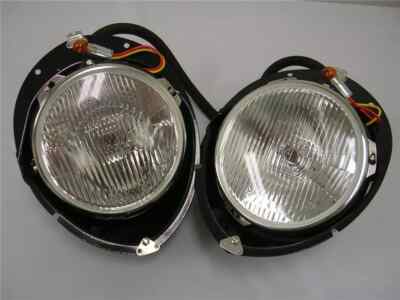 1940-1941 Ford Car Truck Halogen Headlamp Bucket Assemblies w/ Turn ...