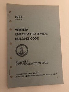 Vintage 1987 Virginia Uniform Statewide Building Code Book | eBay