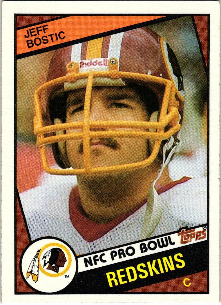 1984 Topps 376 Jeff Bostic Washington Redskins PB | eBay