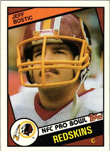 1984 Topps 376 Jeff Bostic Washington Redskins PB | eBay