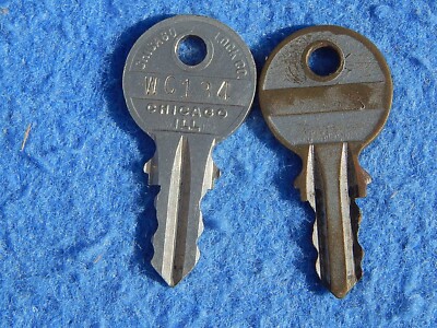 Wurlitzer Key WC 134 - Chicago Lock - wall box or cash box key ...