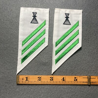 Pair Of US Navy Rating Photographers Mate First Class Patch Patches Q7 ...