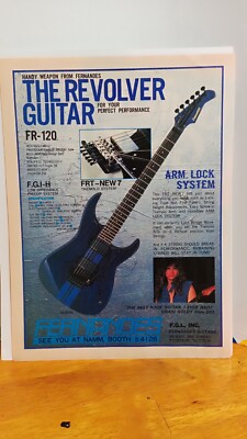 FERNANDES REVOLVER FR120 GUITAR AD PRINT AD 11 X 8.5 CRAIG GOLDY | eBay