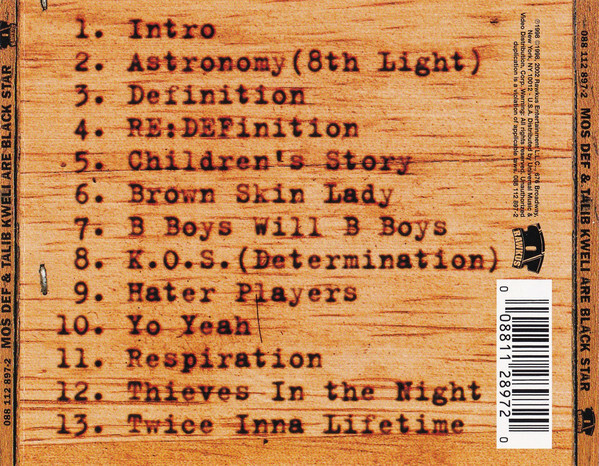 Black Star ‎- Mos Def & Talib Kweli Are Black Star CD NEW Hip Hop / Rap ...