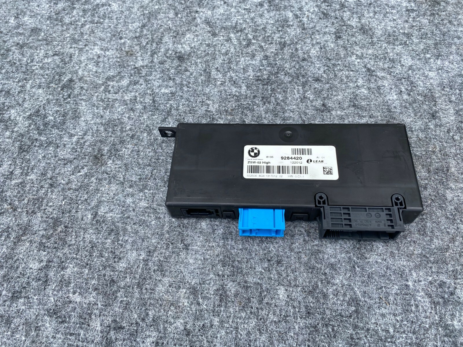 BMW 650I 640I 535I CENTRAL GATEWAY MODULE 9284420 F10 F06 F12 (12-16 ...
