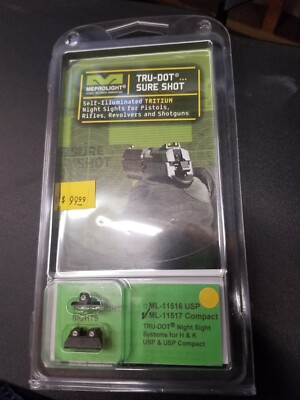 MEPROLIGHT ML-11517 TRU-DOT NIGHT SIGHTS H&K USP & USP COMPACT PISTOLS ...