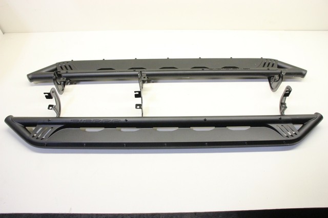 OEM GMC Sierra Double Cab 2019-2022 Black AT4 Sport Side Steps pair ...