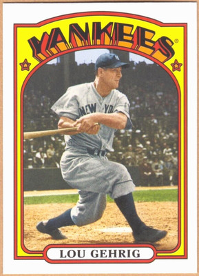 2013 Topps Baseball / '72 Topps Mini #TM-48 Lou Gehrig [NM/MT] (3) | eBay