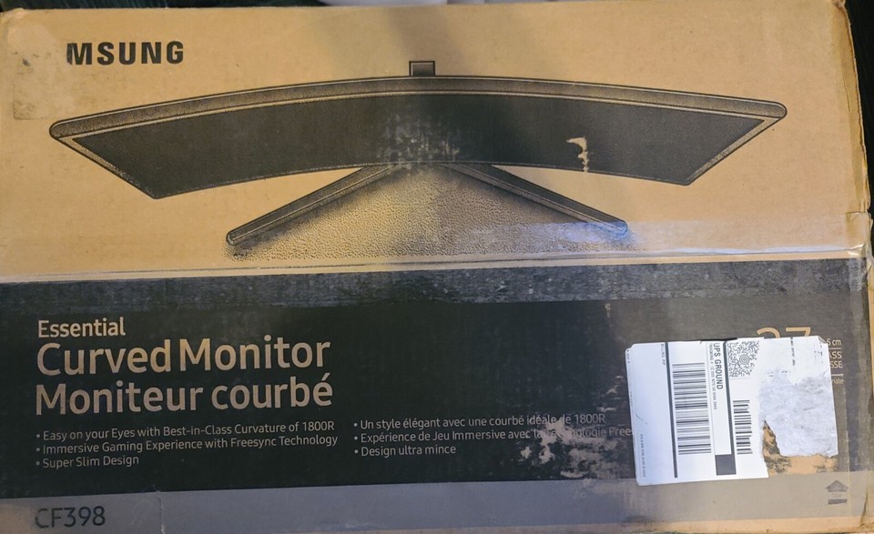 Samsung C27F398 27 inch Curved LED Monitor ••NEW IN BOX•• 887276151625 ...