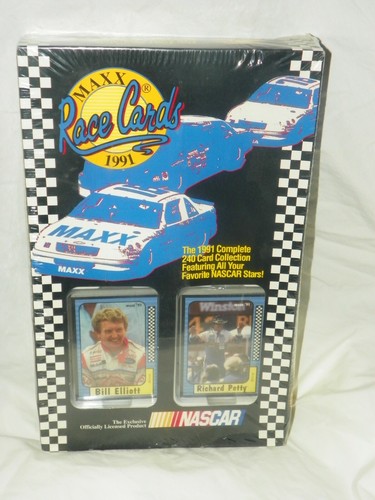 VINTAGE MAXX RACE CARS THE 1991 COMPLETE 240 CARD COLLECTION NEW IN BOX ...