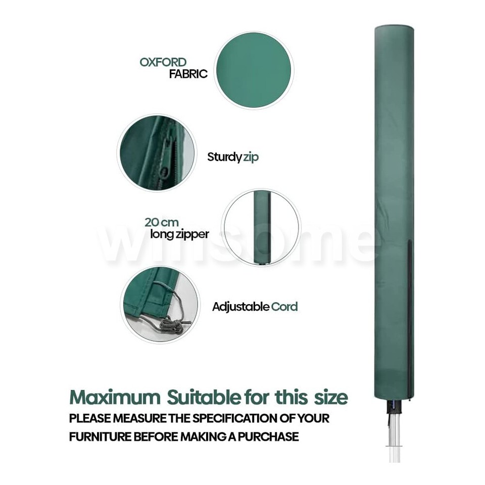 Rotary Washing Line Cover Waterproof Zip Airer Draw String Protector ...