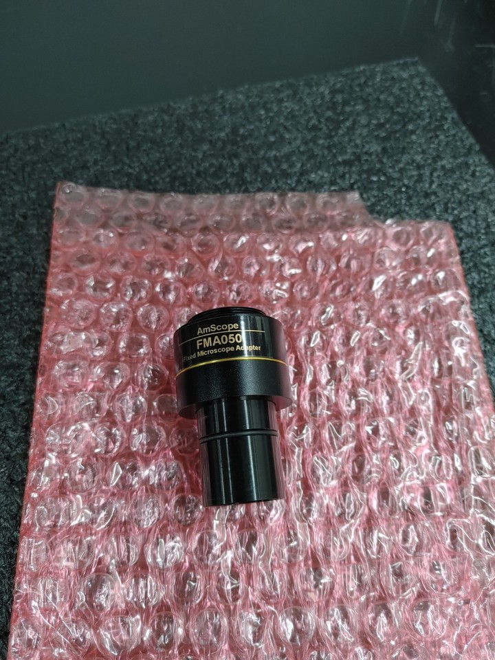 AMSCOPE FMA050 Fixed Microscope Adapter C Mount Magnification Reduction ...