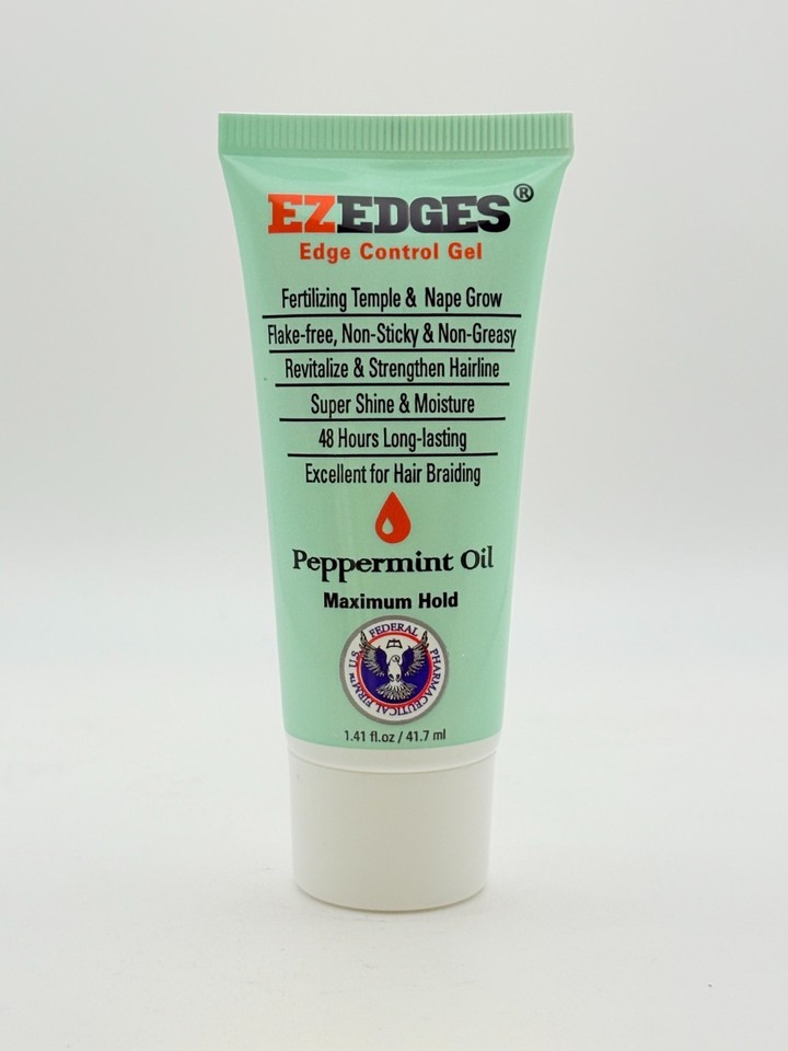 EZ Edges Edge Control Gel Extra Strong Hold, 1.41 oz. (Tube) Travel ...