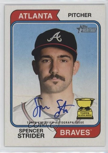 2023 Topps Heritage High Number Real One Auto Spencer Strider #ROA-SS ...