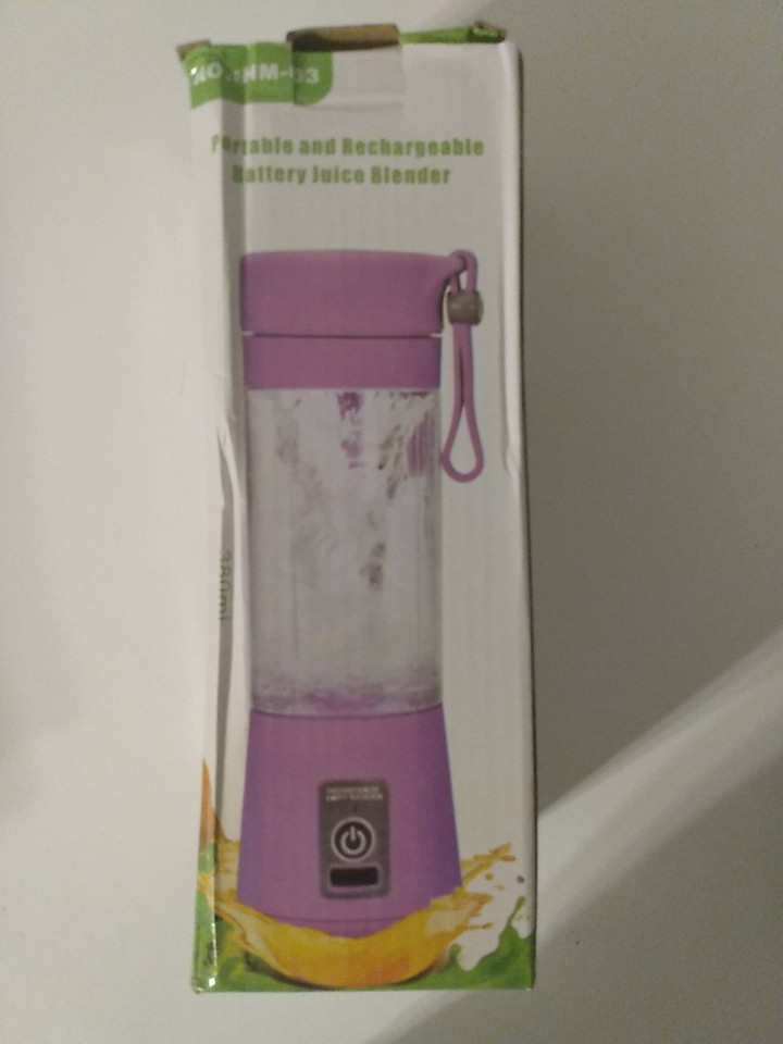 Purple Portable Blender Juicer Cup USB Rechargeable Smoothie Mixer ...