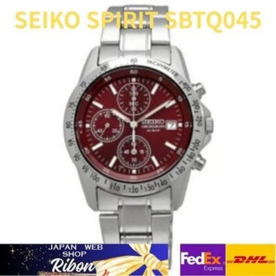 SEIKO SPIRIT SBTQ045 Chronograph Men's Watch Red Limited distribution ...