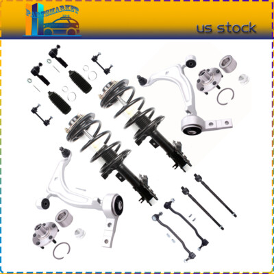 For Nissan Maxima 04-08 Front Strut Control Arm Wheel Bearing Hub Sway ...