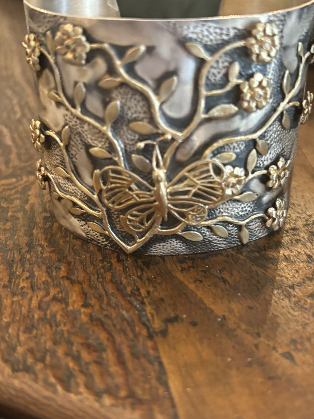 Sterling 14k And Diamond Butterfly Cuff Bracelet 825 Silver | eBay