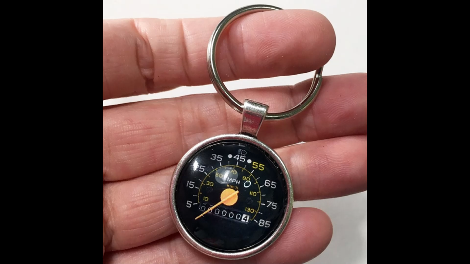 Vintage Chevy 85 MPH Speedometer Keychain Reproduction Chevrolet Camaro ...