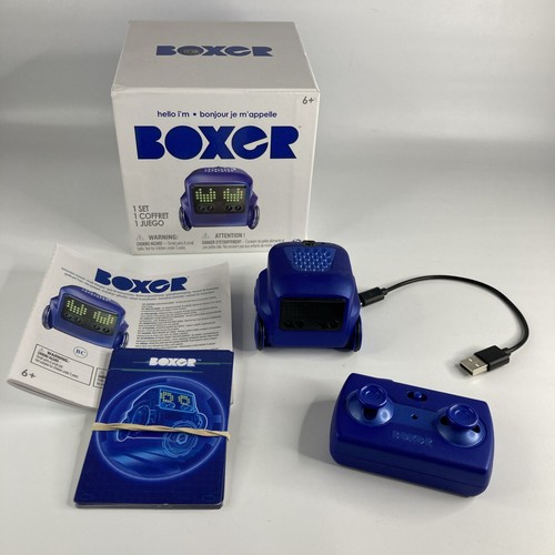 Boxer Robot Spin Master Interactive AI Toy Blue Remote Rechargeable | eBay